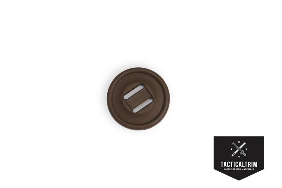 Slotted button 28mm Coyote Brown, 0,59