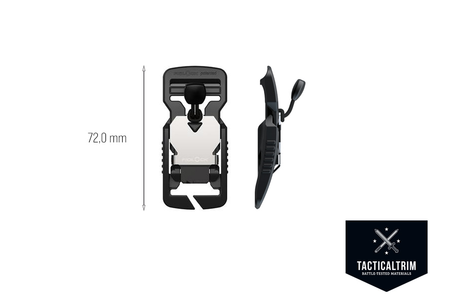 V-buckle 25 split bar, 7,50