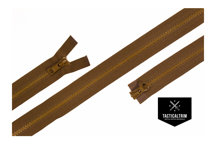 YKK Vislon 5VS, separating Zipper, double side opening, 70cm Coyote ...