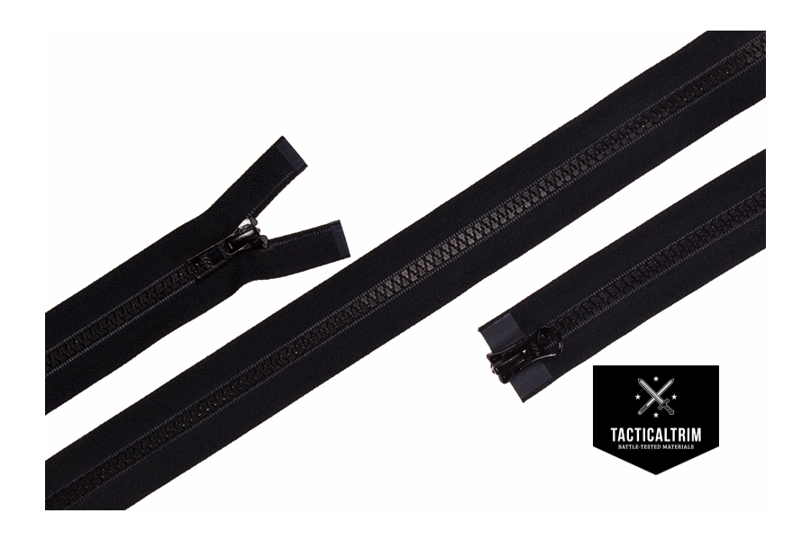 YKK teilbarer Profilreißverschluß Vislon 5VS, Zweiwegöffnung 80cm Schwarz, 8,40