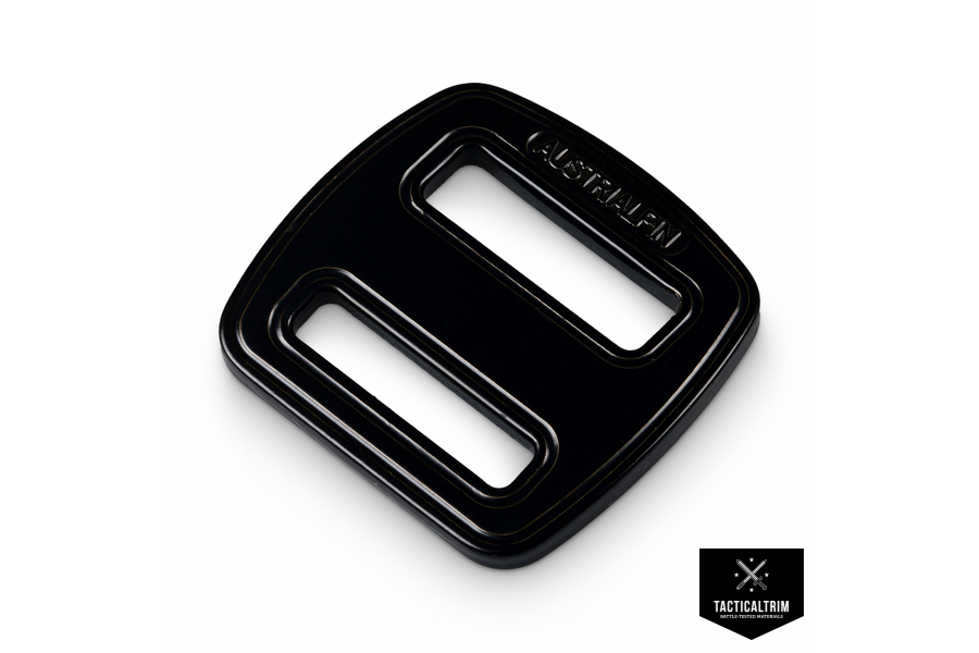 FC07B-K AustriAlpin Asymmetrical 2-slots Buckle 25 mm Black, 2,27